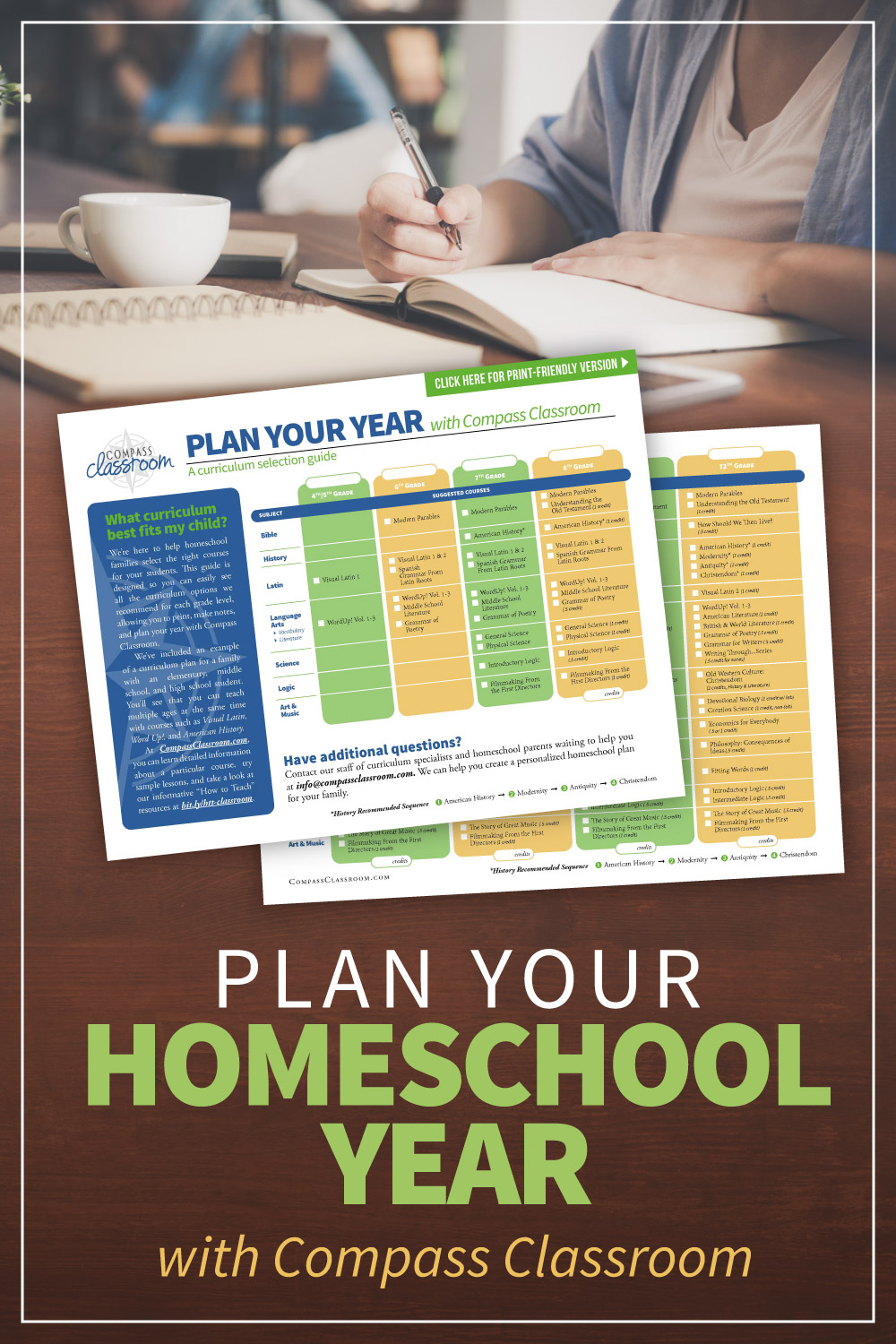Plan Your Homeschool Year - Compass Classroom