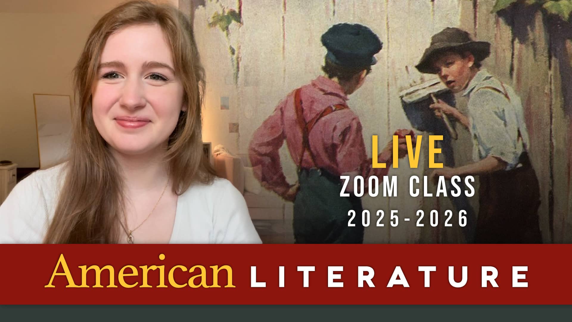 Live High School American Literature Seminar - Over 18 Classic Works