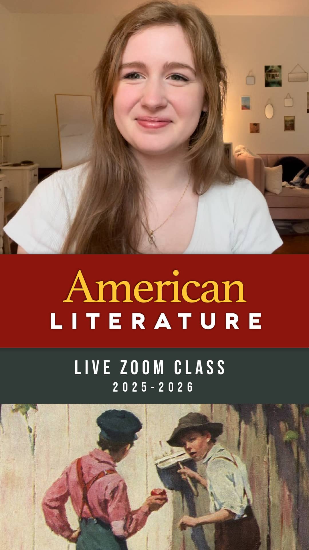 Live High School American Literature Seminar - Over 18 Classic Works