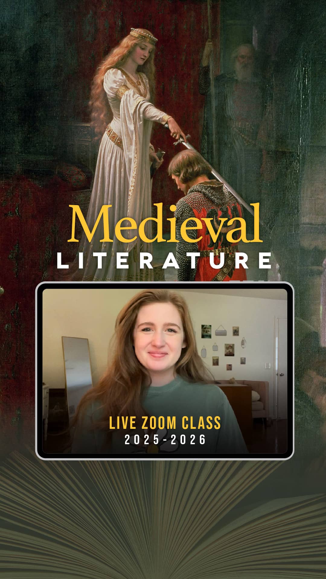 Live High School Medieval Literature Seminar - 14 Classic Works